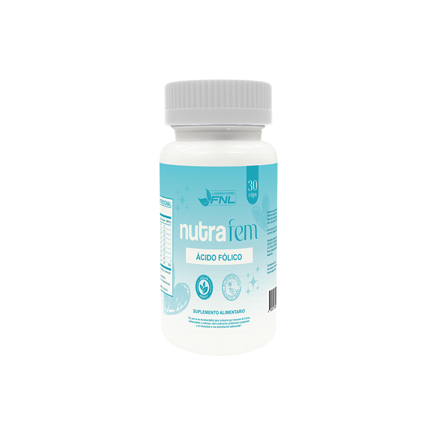 ACIDO FÓLICO NUTRAFEM 30 CAPS – Mis Productos FNL
